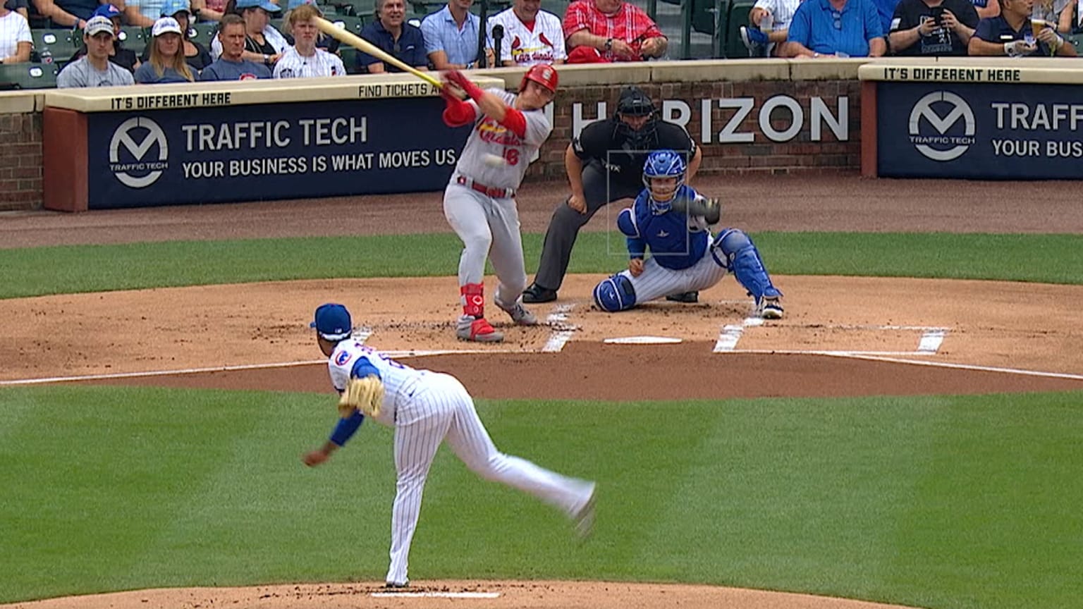 Nolan Gorman goes up the middle for an RBI single | 08/25/2022 | St ...