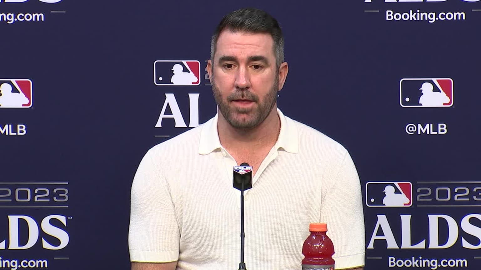Justin Verlander discusses the Astros' Game 1 win | 10/07/2023 | Houston Astros