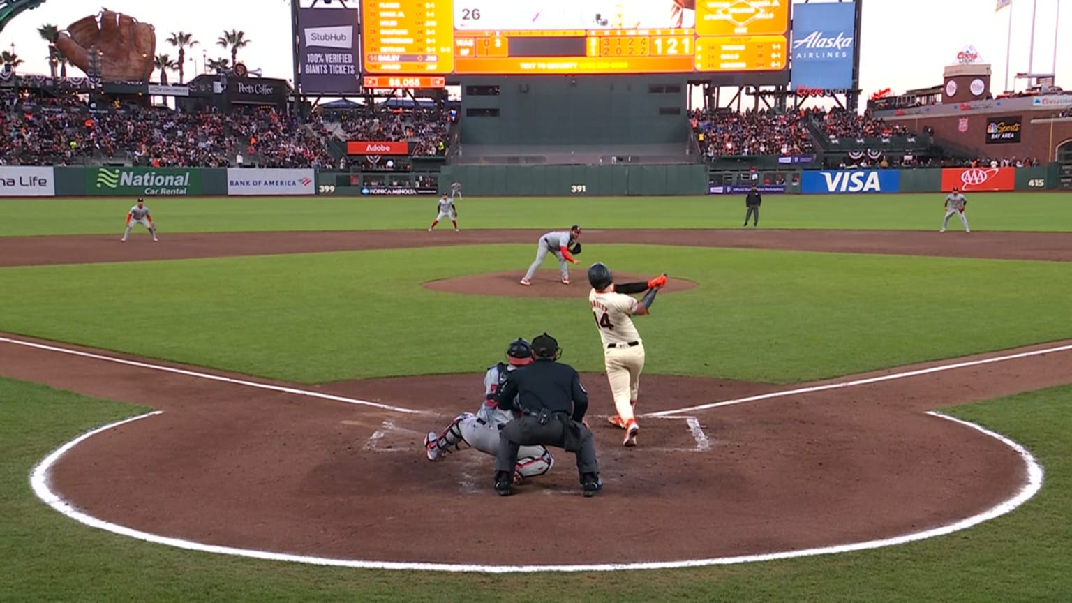 Trevor Williams strikes out Patrick Bailey | 04/08/2024 | Washington ...