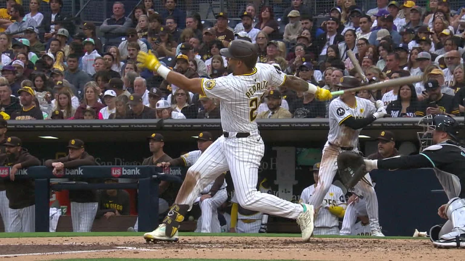 David Peralta pega 3 hits contra los D-backs | 08/06/2024 | Los Padres ...