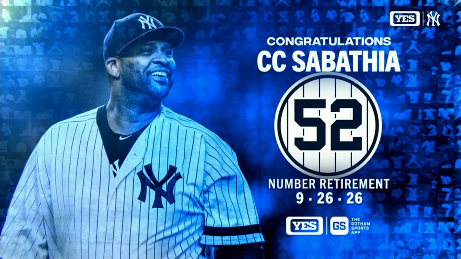 Yankees announce CC Sabathia's jersey retirement | 02/25/2026 | New ...