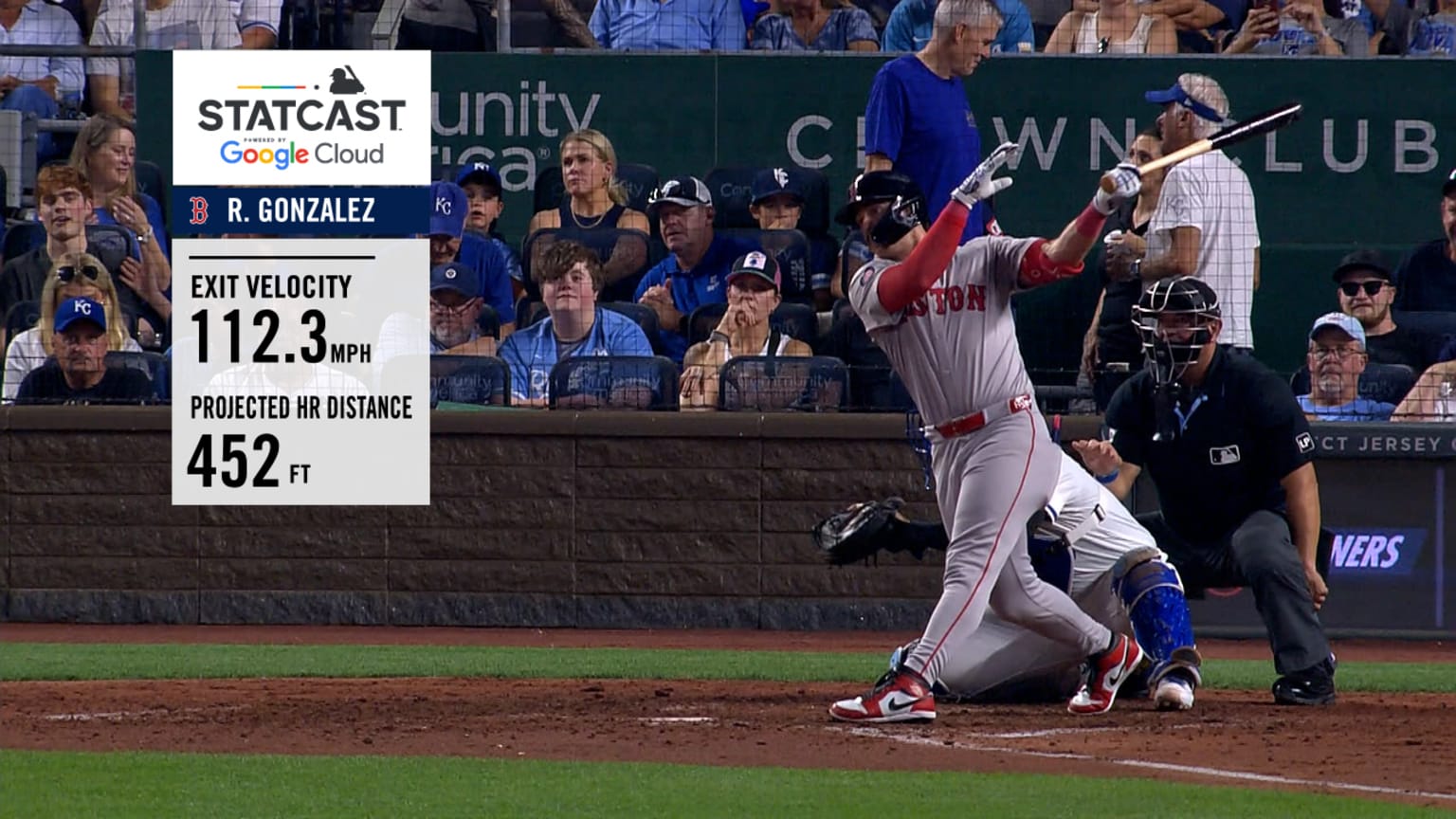 Romy Gonzalez hammers 452-foot home run | 08/05/2024 | Boston Red Sox