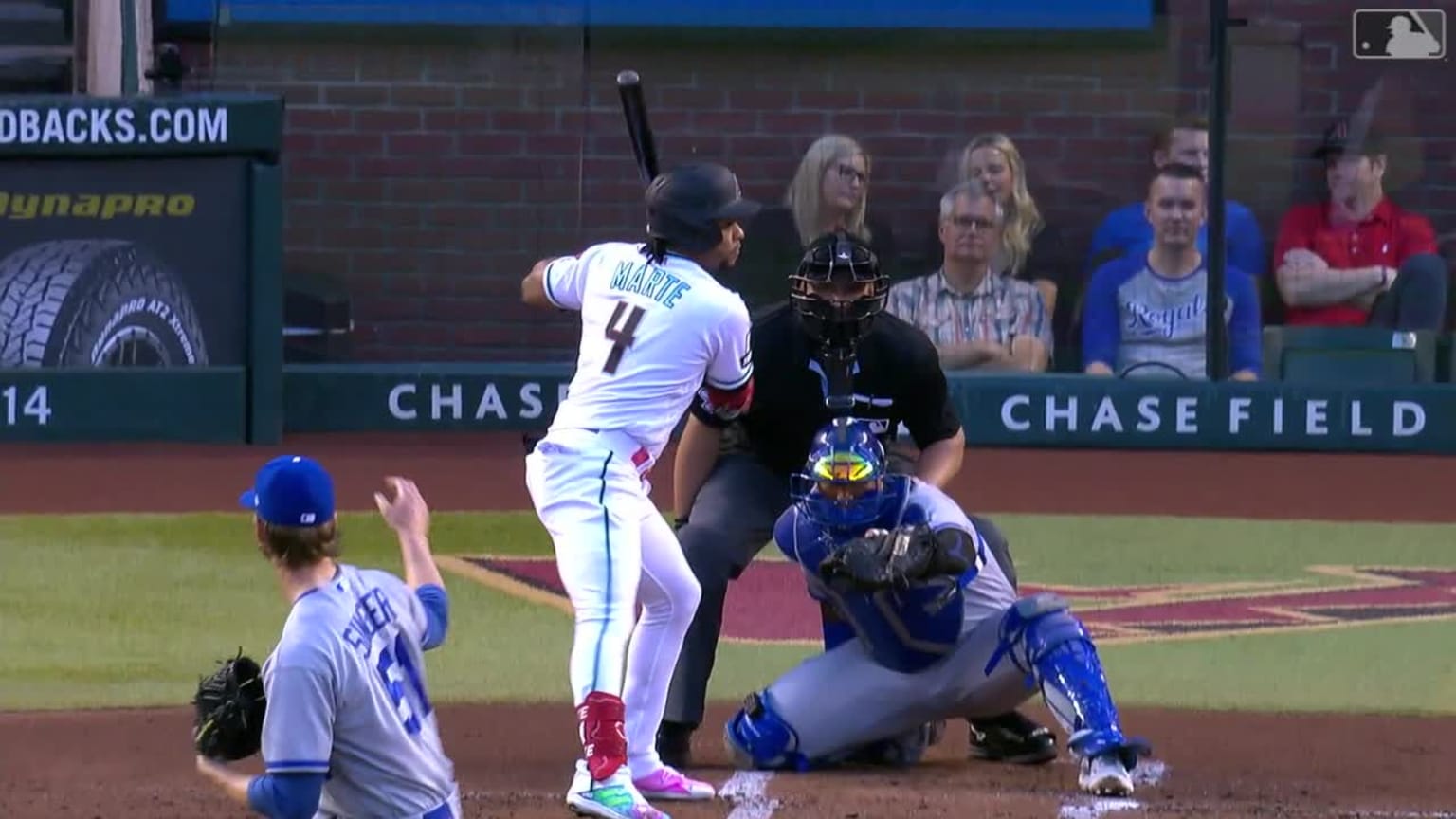 Singer K's Marte in the 1st inning | 04/25/2023 | Kansas City Royals