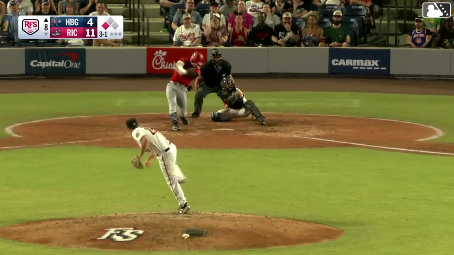 Devin Fitz-Gerald homers (1) on a fly ball to left field. Johnathon ...