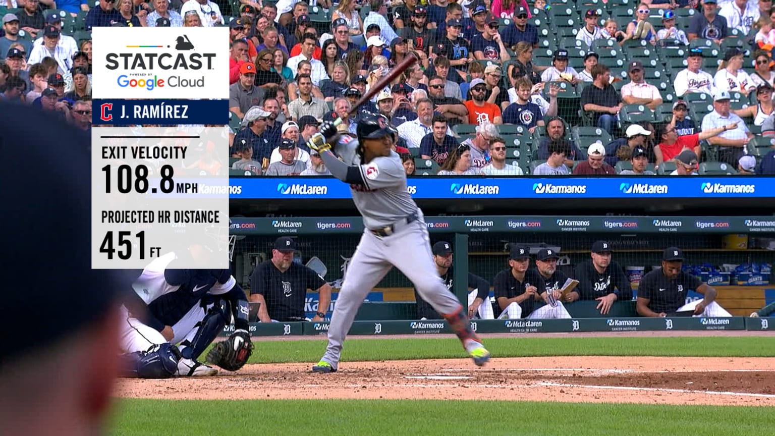 José Ramírez's 451-foot, 108.8 mph home run | 07/29/2024 | MLB.com