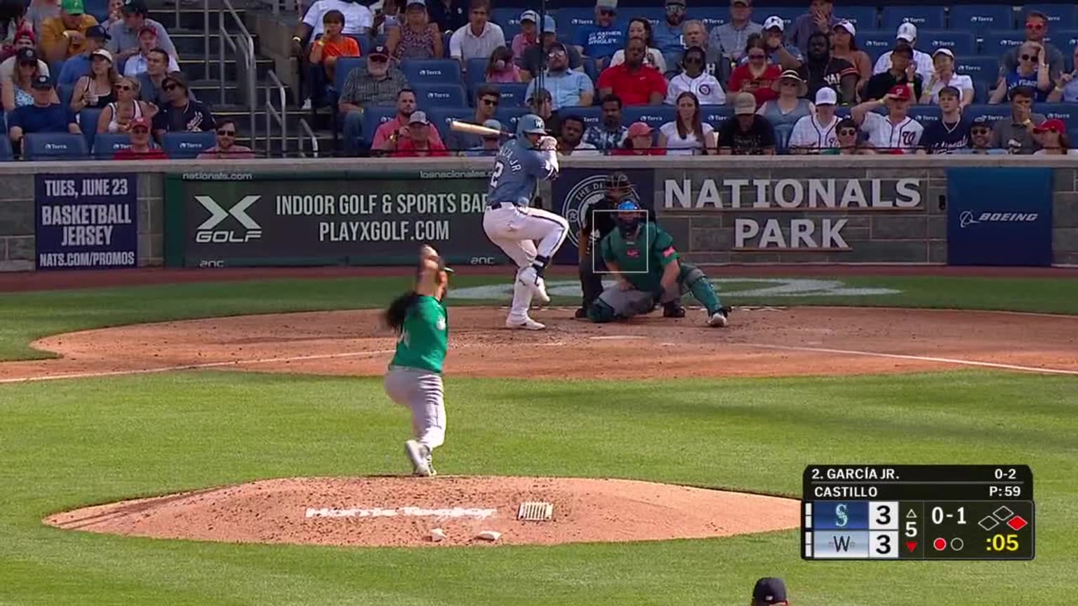 Luis Castillo In play, run(s) to Luis García Jr. | 06/13/2026 | MLB.com