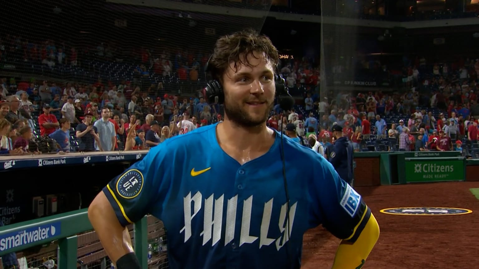 Trea Turner on his walk-off hit | 08/16/2024 | Philadelphia Phillies
