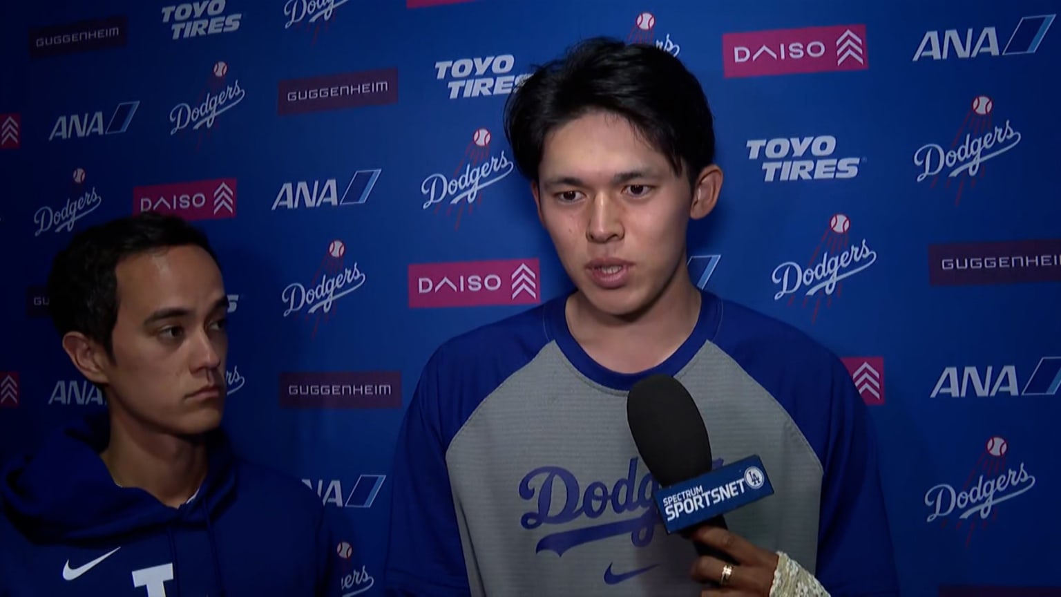 Roki Sasaki breaks down his start against the Cubs | 04/12/2025 | Los Angeles Dodgers