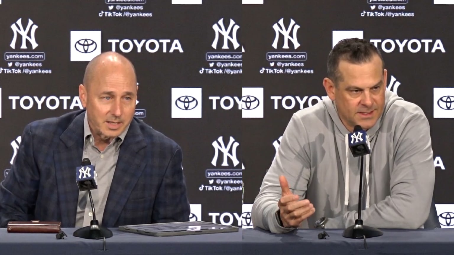 Aaron Boone and Brian Cashman on the Astros' success | 11/04/2022 | New York Yankees