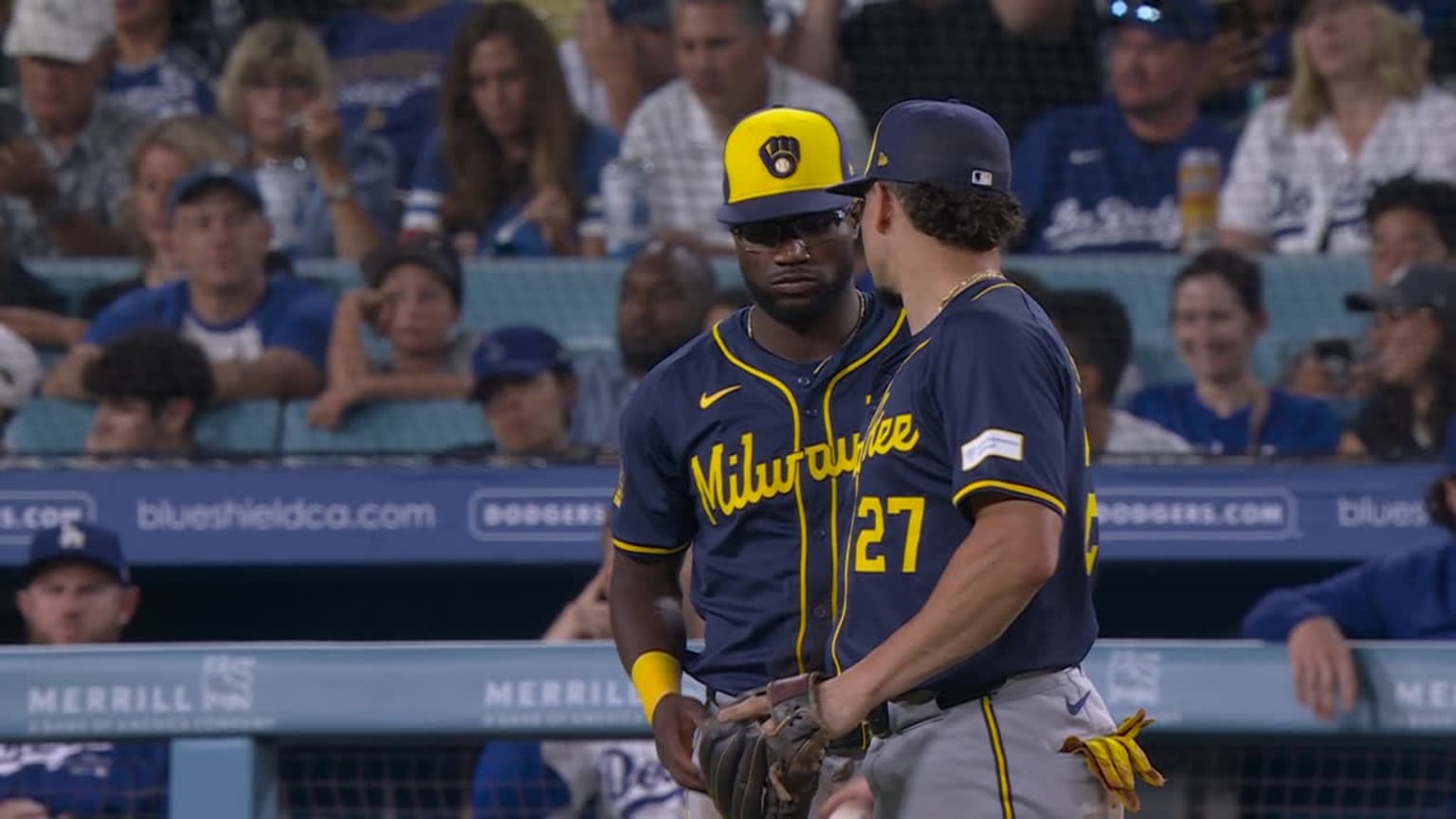 Andruw Monasterio se luce con gran lance | 05/07/2024 | Los Brewers de ...