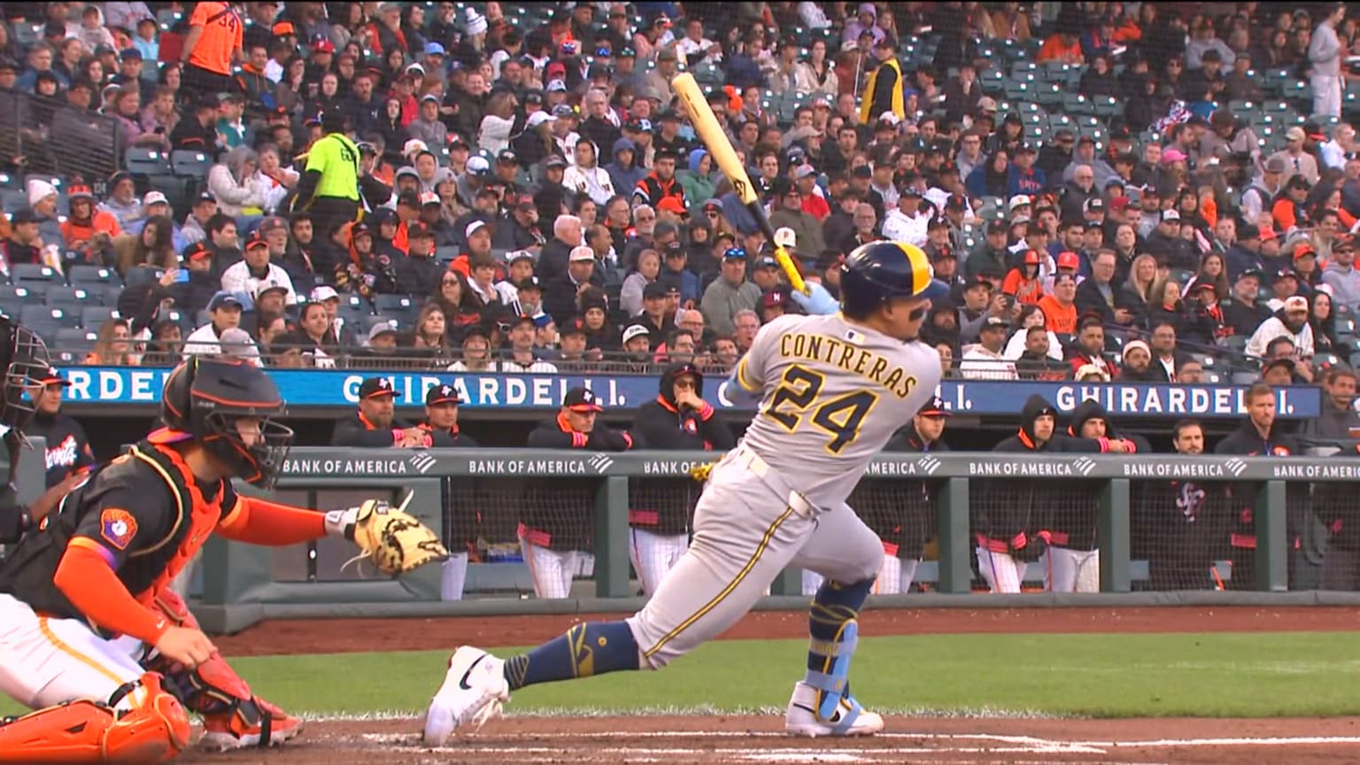 William Contreras' two-run single | 04/22/2025 | Milwaukee Brewers