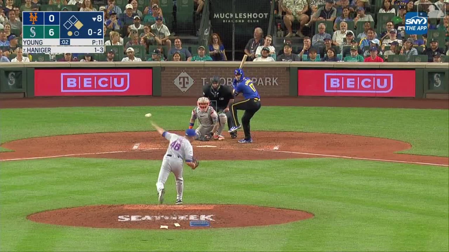 Alex Young strikes out Mitch Haniger | 08/09/2024 | New York Mets