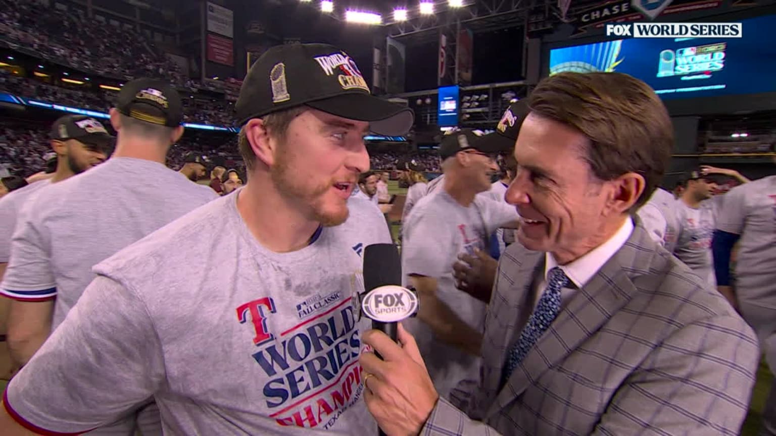 Josh Sborz talks on winning the World Series | 11/01/2023 | Texas Rangers