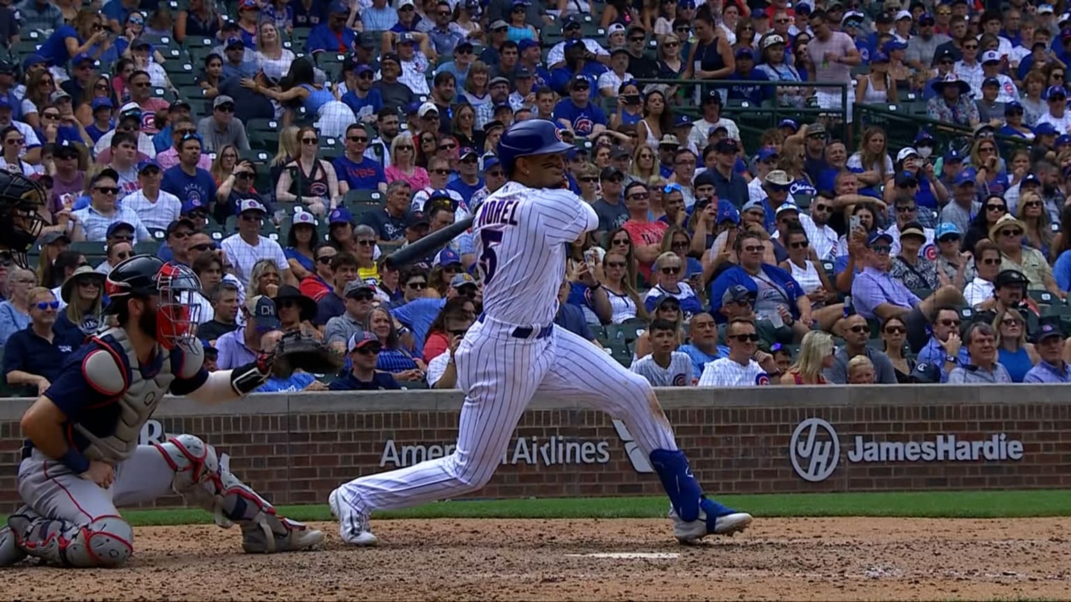 Christopher Morel hits a ground ball RBI single | 07/16/2023 | Chicago Cubs