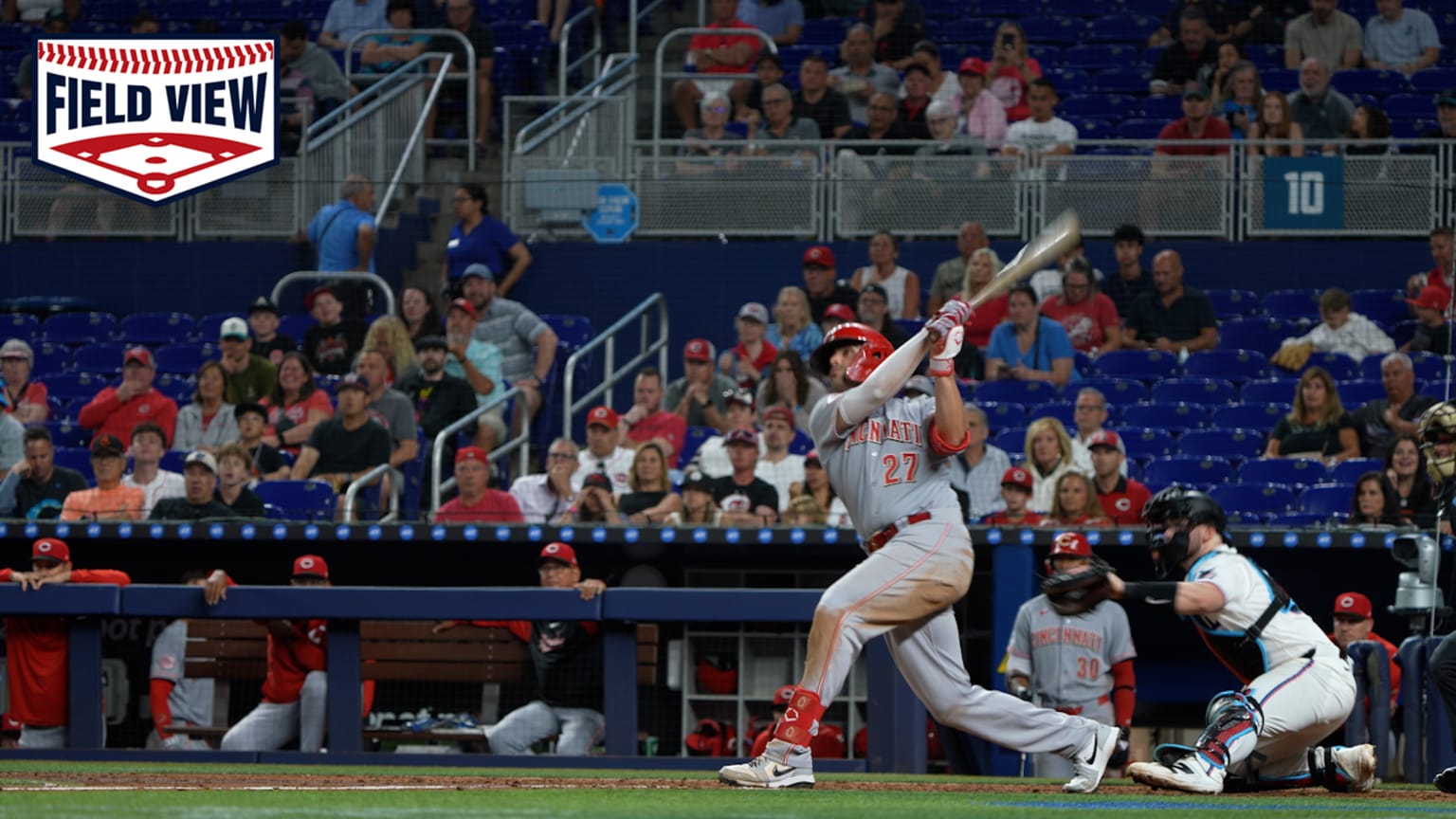 Field View: Sal Stewart's two-run home run | 04/08/2026 | Cincinnati Reds