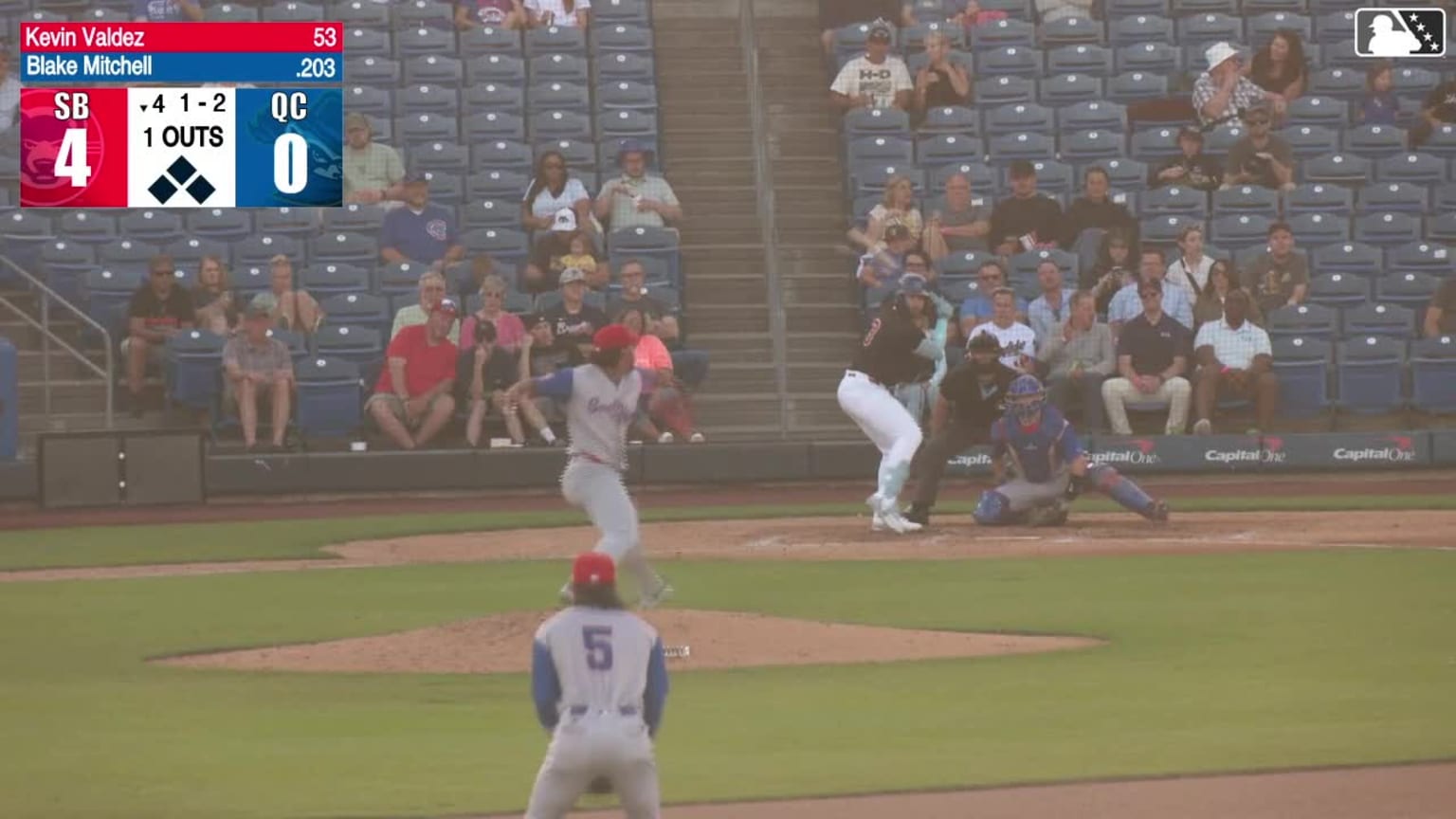 Blake Mitchell homers (10) on a fly ball to center field. | 06/03/2026 ...