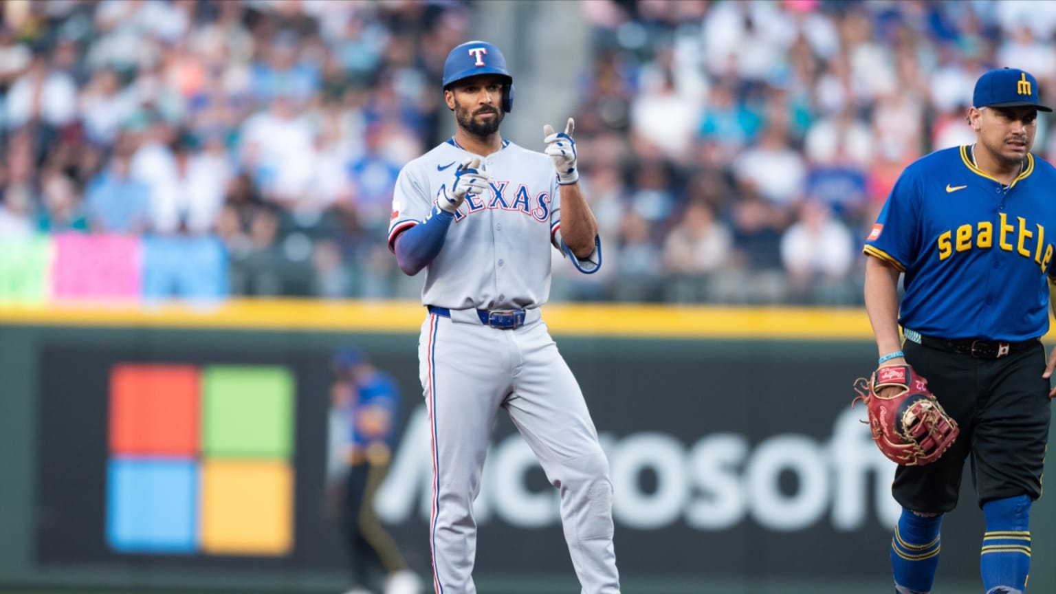 Marcus Semien's RBI double | 08/01/2025 | Texas Rangers