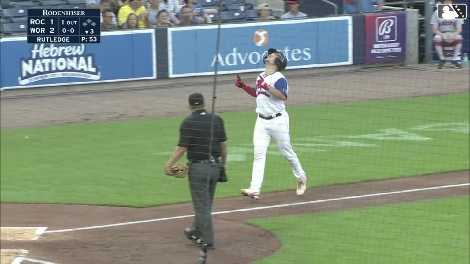 Red Sox prospect Nathan Hickey's solo home run | 06/05/2024 | Boston ...