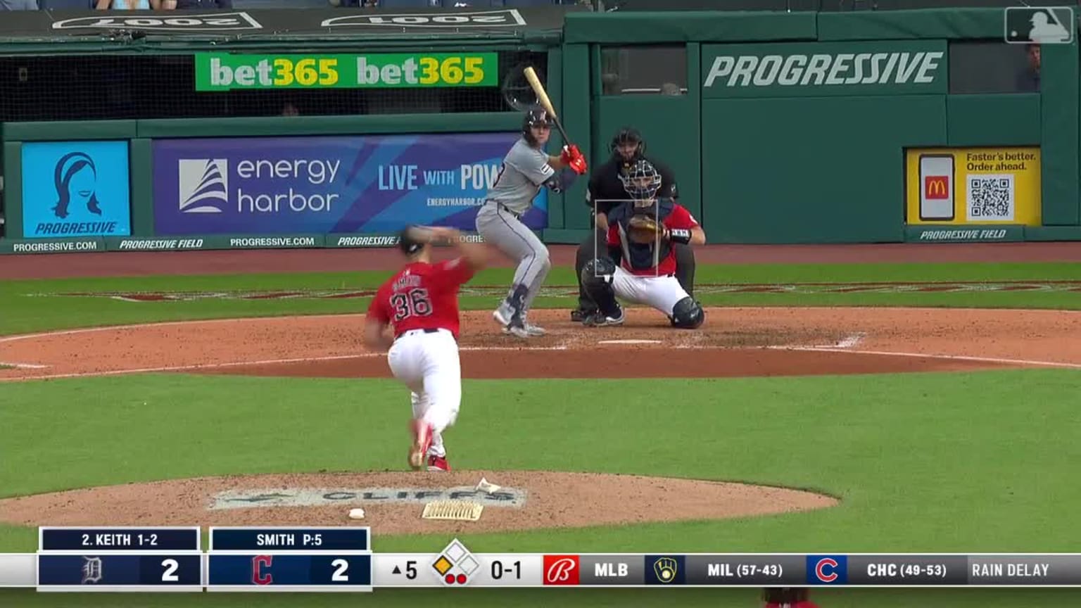 Colt Keith grounds out, pitcher Cade Smith to first baseman Josh Naylor ...