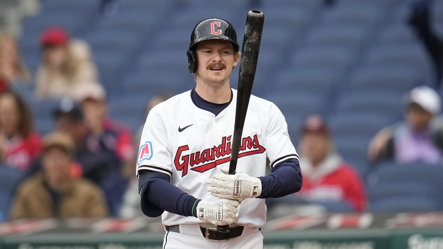 Kyle Manzardo strikes out swinging in first at-bat | 05/06/2024 ...