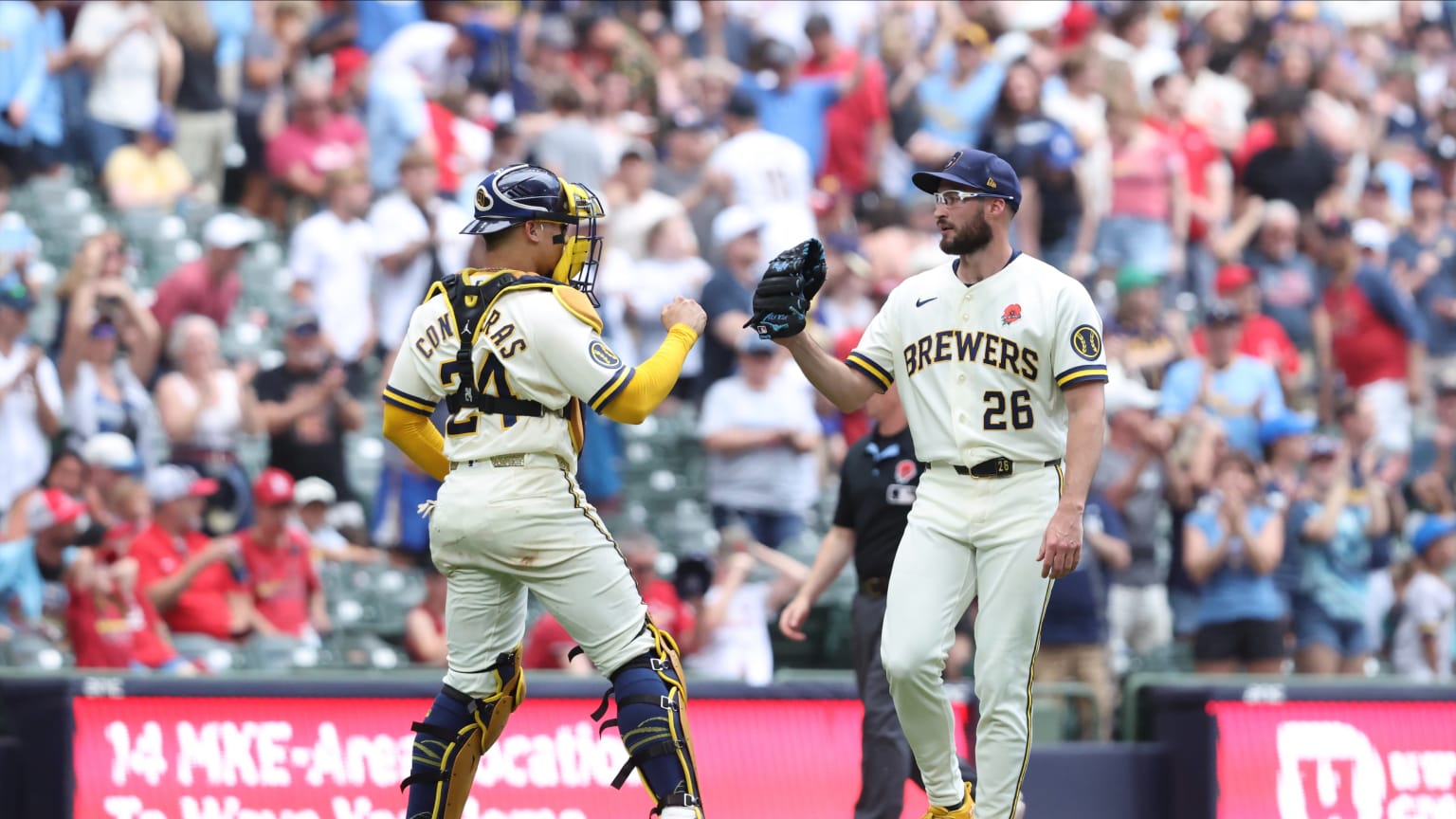Aaron Ashby records the final out of the game | 05/25/2026 | Milwaukee ...
