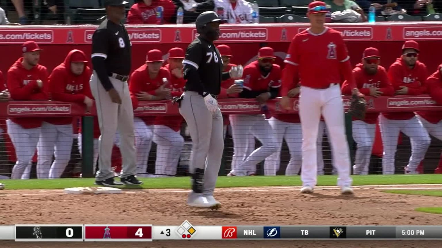 Oscar Colas smokes a single to left field in the 3rd | 02/26/2023 ...