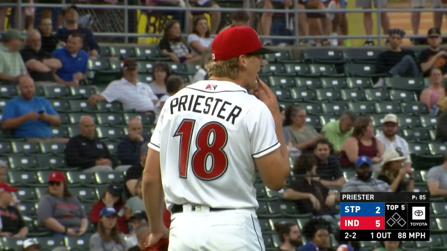 Quinn Priester strikes out nine during strong start | 04/16/2023 ...