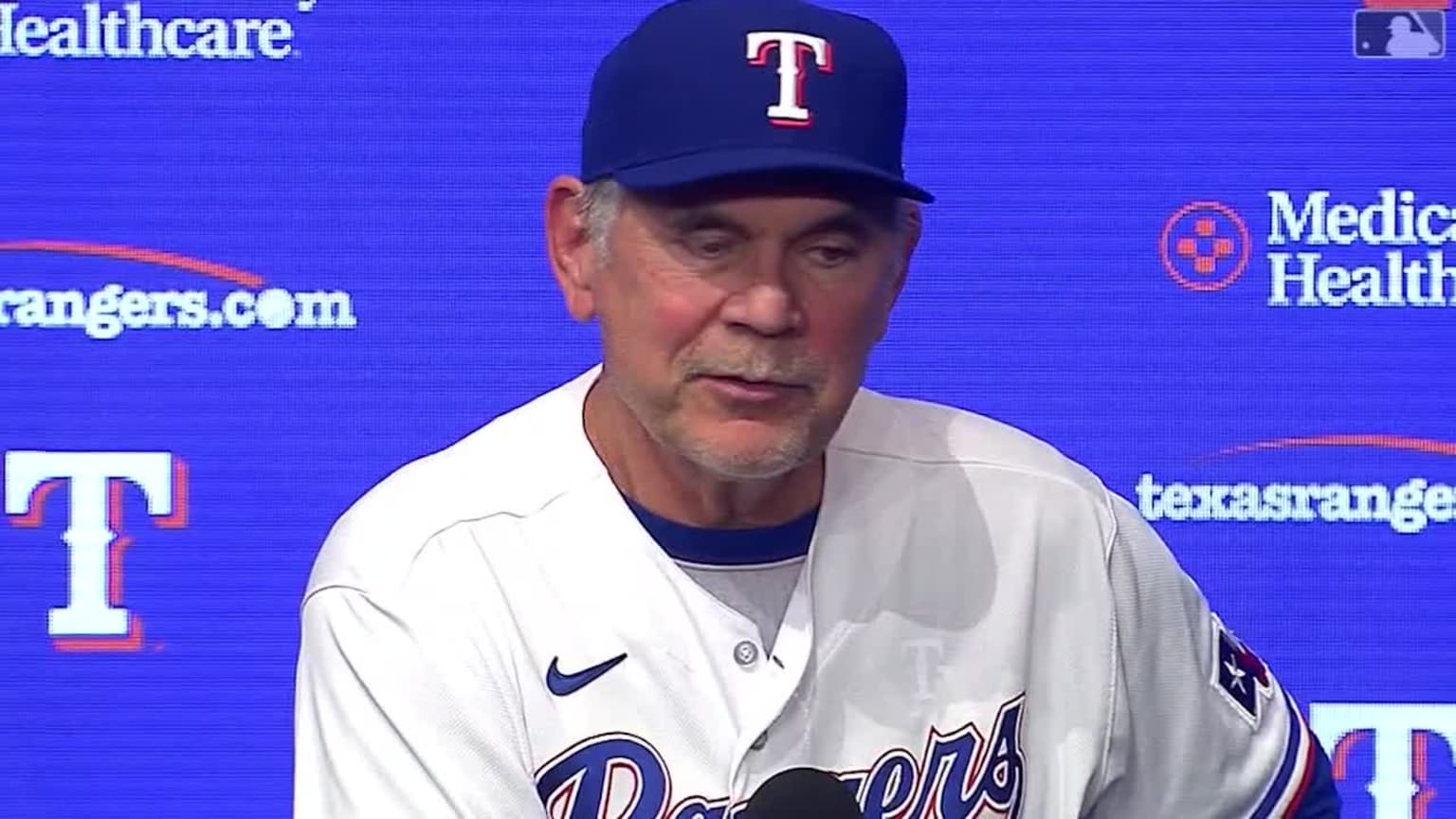 Bruce Bochy on deGrom, offense in Opening Day win | 03/30/2023 | Texas ...