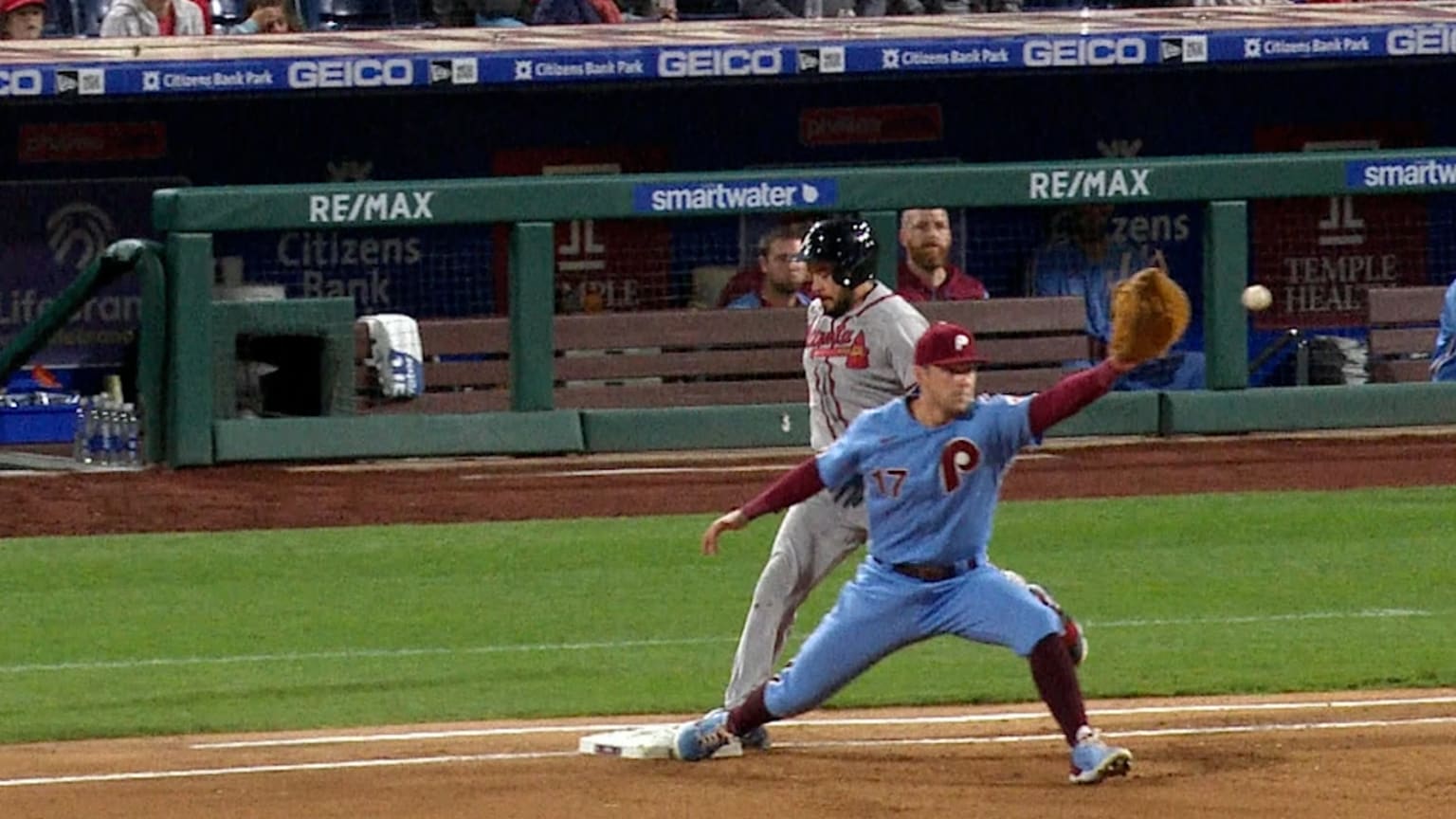 Travis d'Arnaud safe at first after review in fourth | 09/22/2022 ...