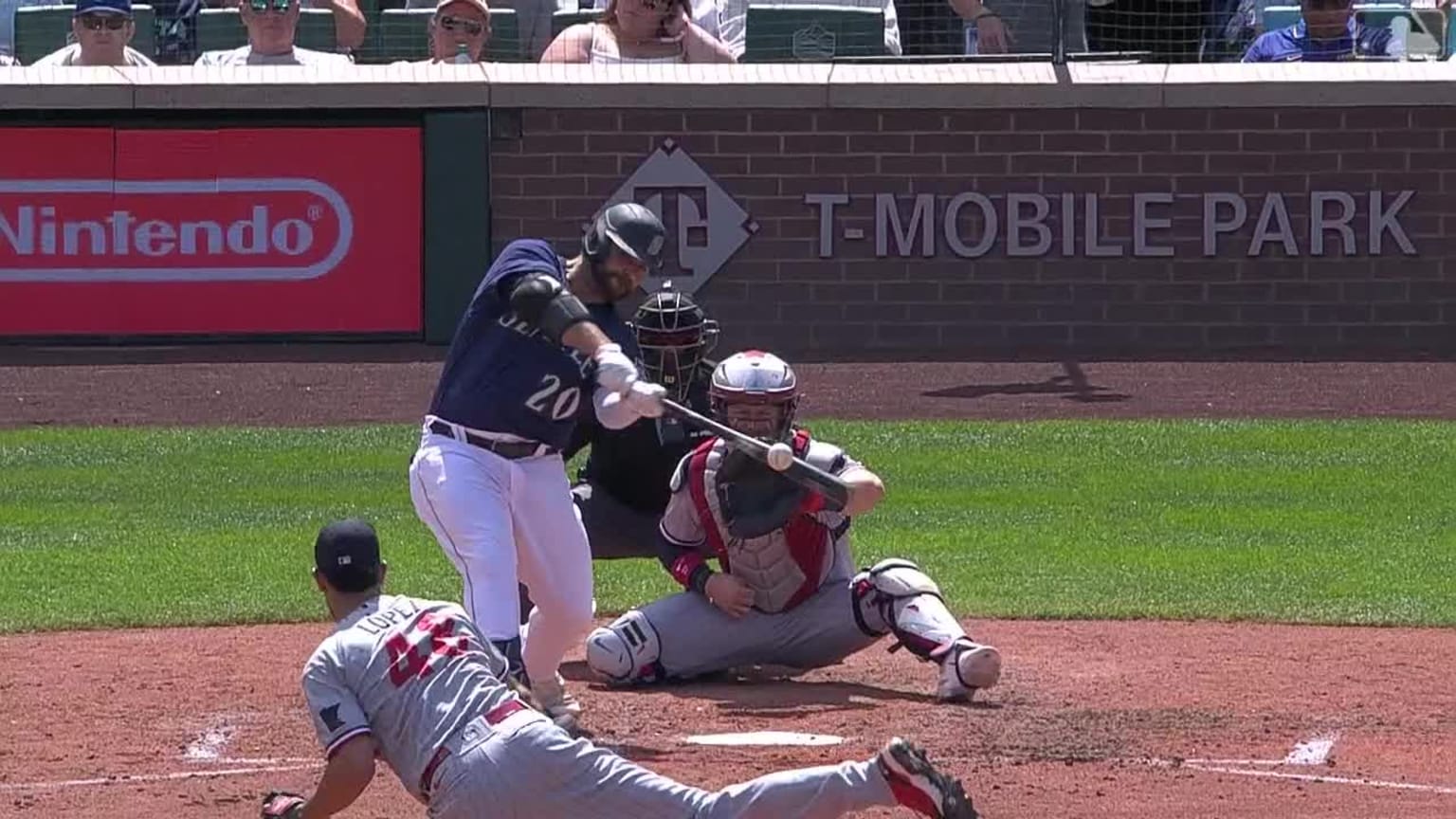 Mike Ford smacks a two-run homer to right field | 07/20/2023 | Seattle ...