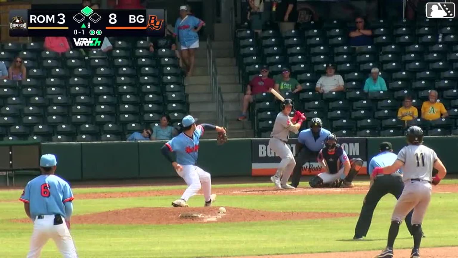 Owen Carey homers (2) on a fly ball to right center field. Eric Hartman ...