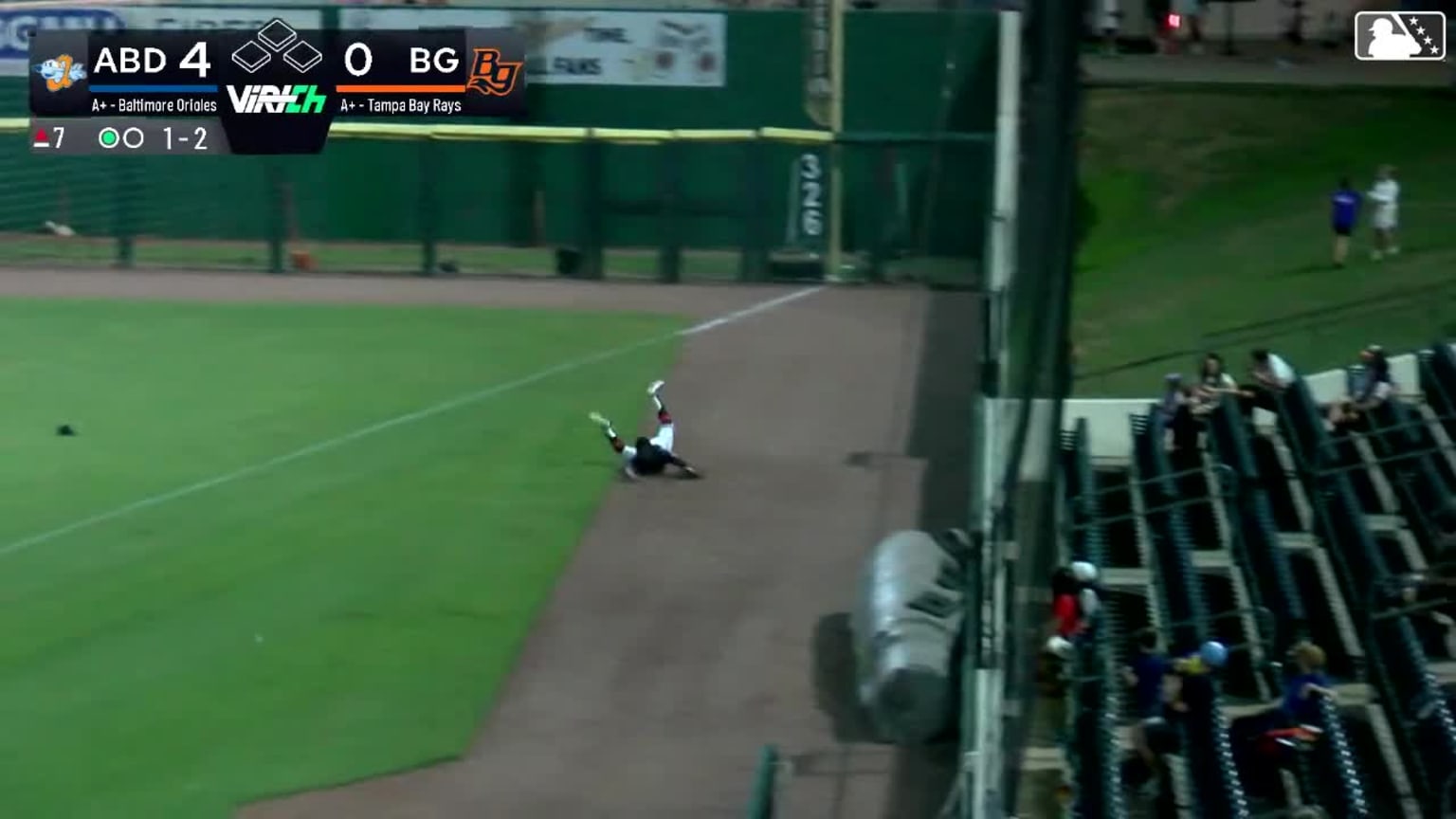 Ryan Spikes lays out for a sprawling catch | 08/03/2025 | MLB.com