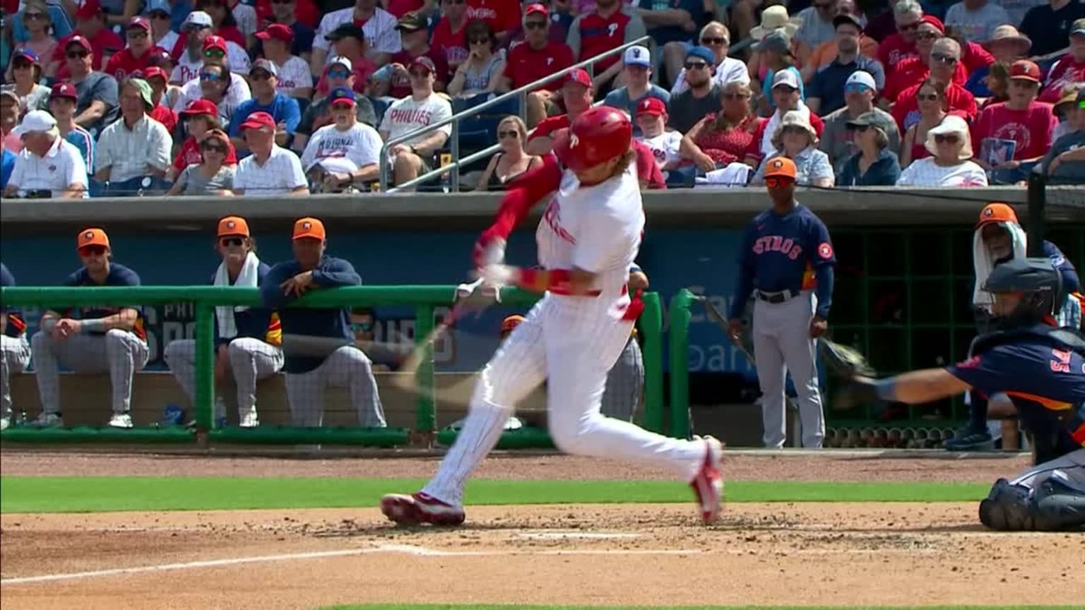 Bryson Stott hits a two-run homer to right field | 03/08/2024 | MLB.com