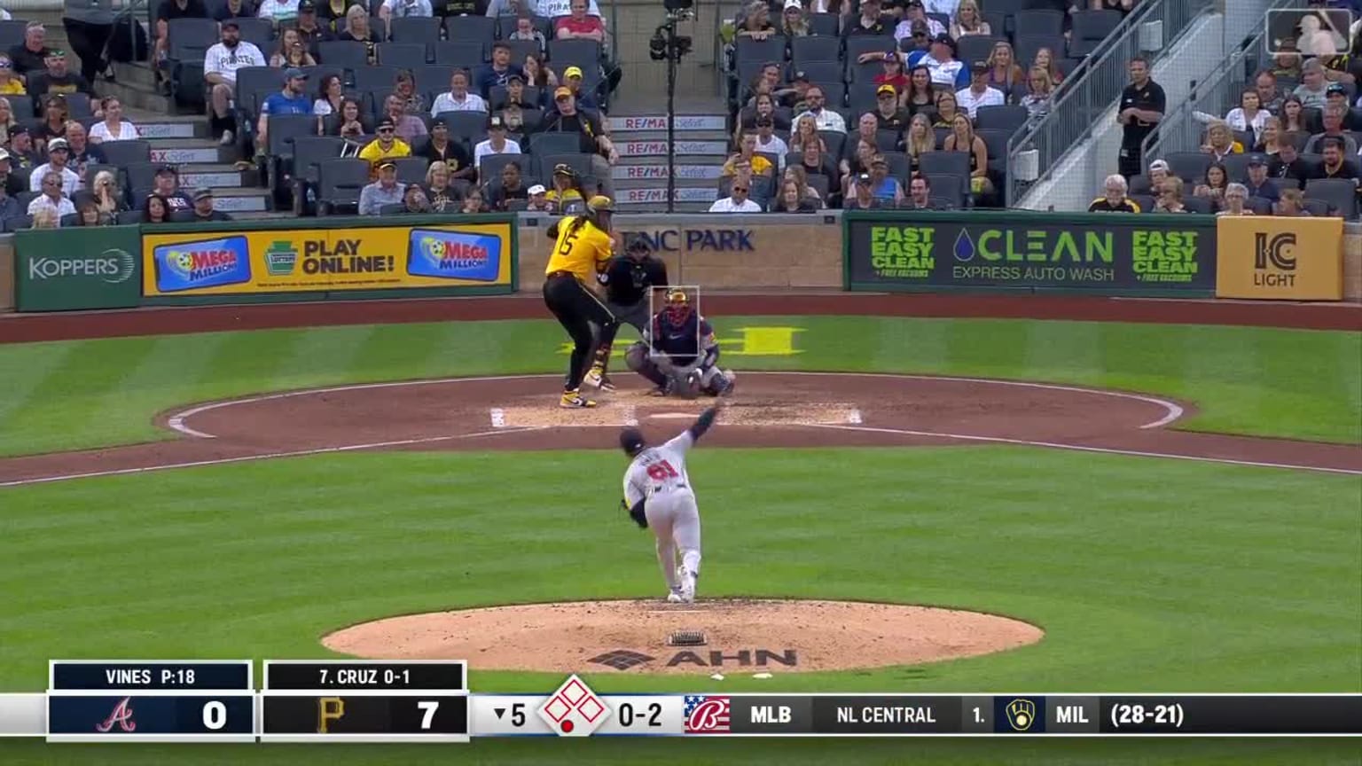 Darius Vines strikes out Oneil Cruz | 05/24/2024 | Atlanta Braves