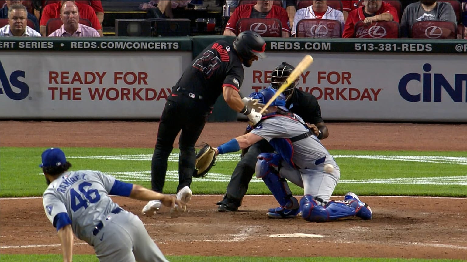 Nick Martini's RBI HBP | 05/24/2024 | Cincinnati Reds