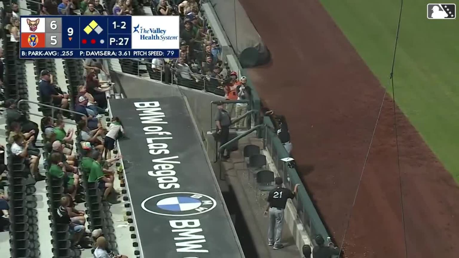 Jose Sanabria seals final out with catch near railing | 09/22/2024 ...