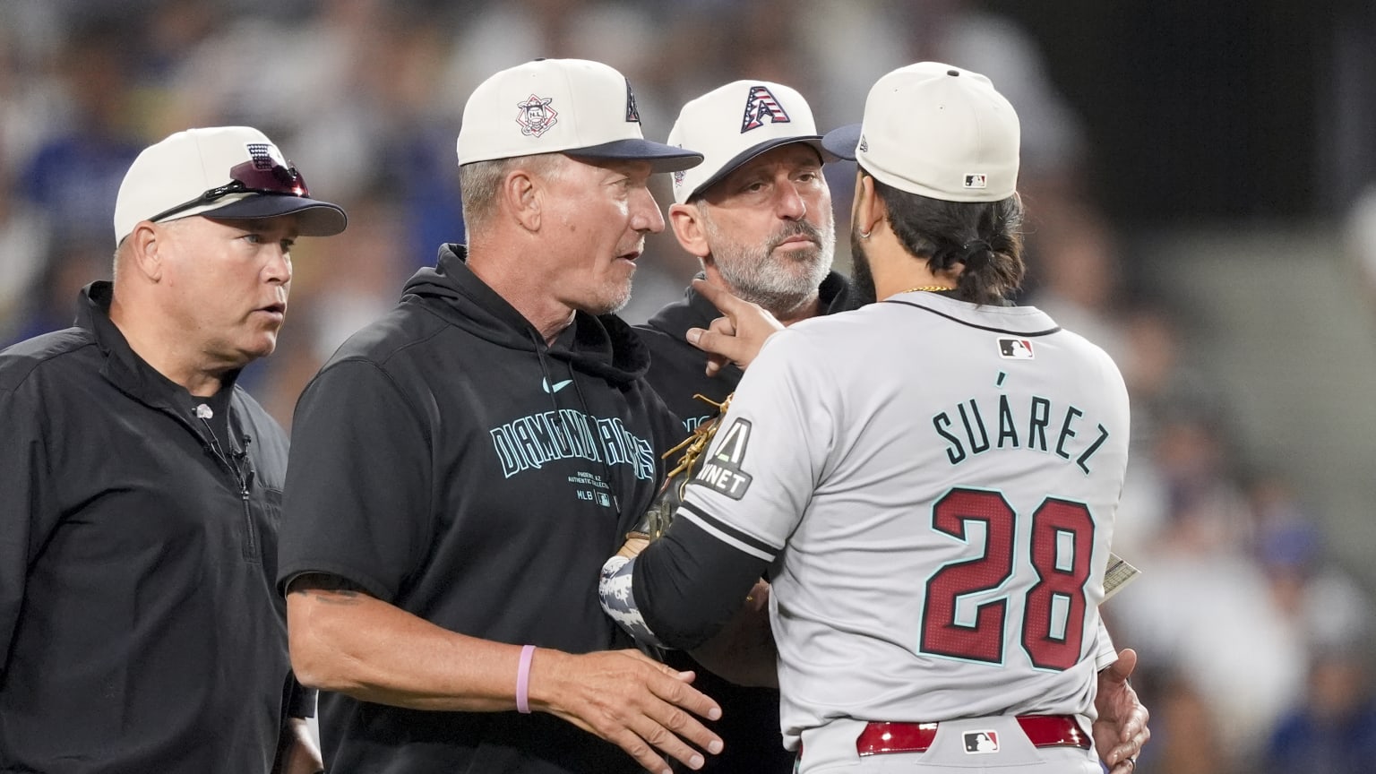 Eugenio Suárez ejected in the bottom of the 8th | 07/04/2024 | MLB.com