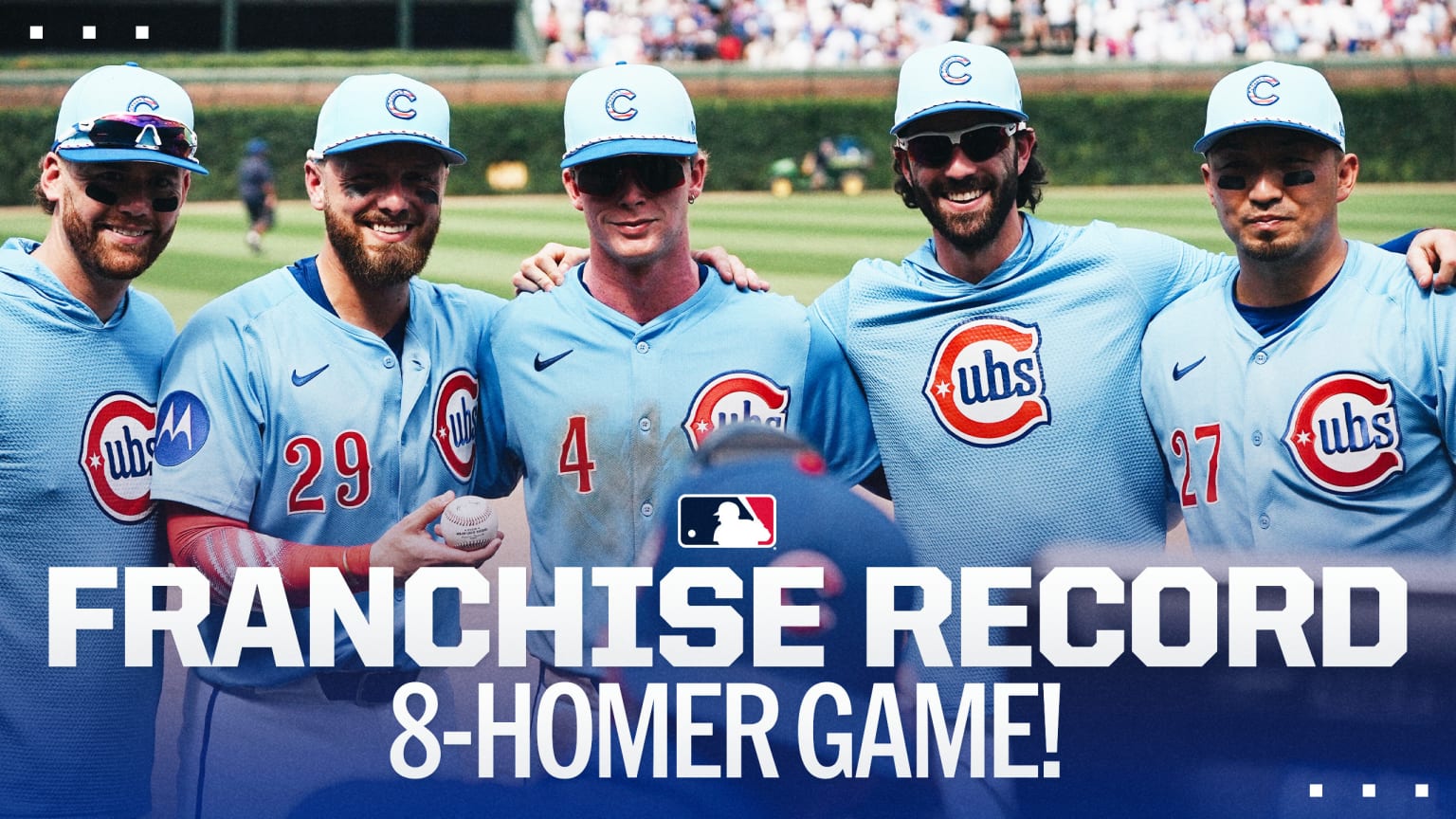 Cubs hit franchise-record eight home runs in win | 07/04/2025 | Chicago ...