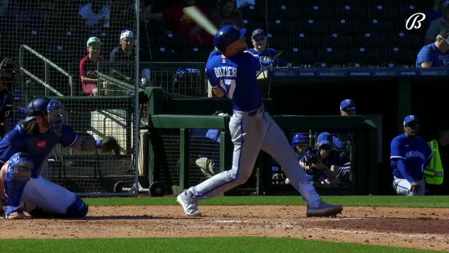 Hunter Dozier crushes his first spring home run | 02/25/2023 | Kansas ...