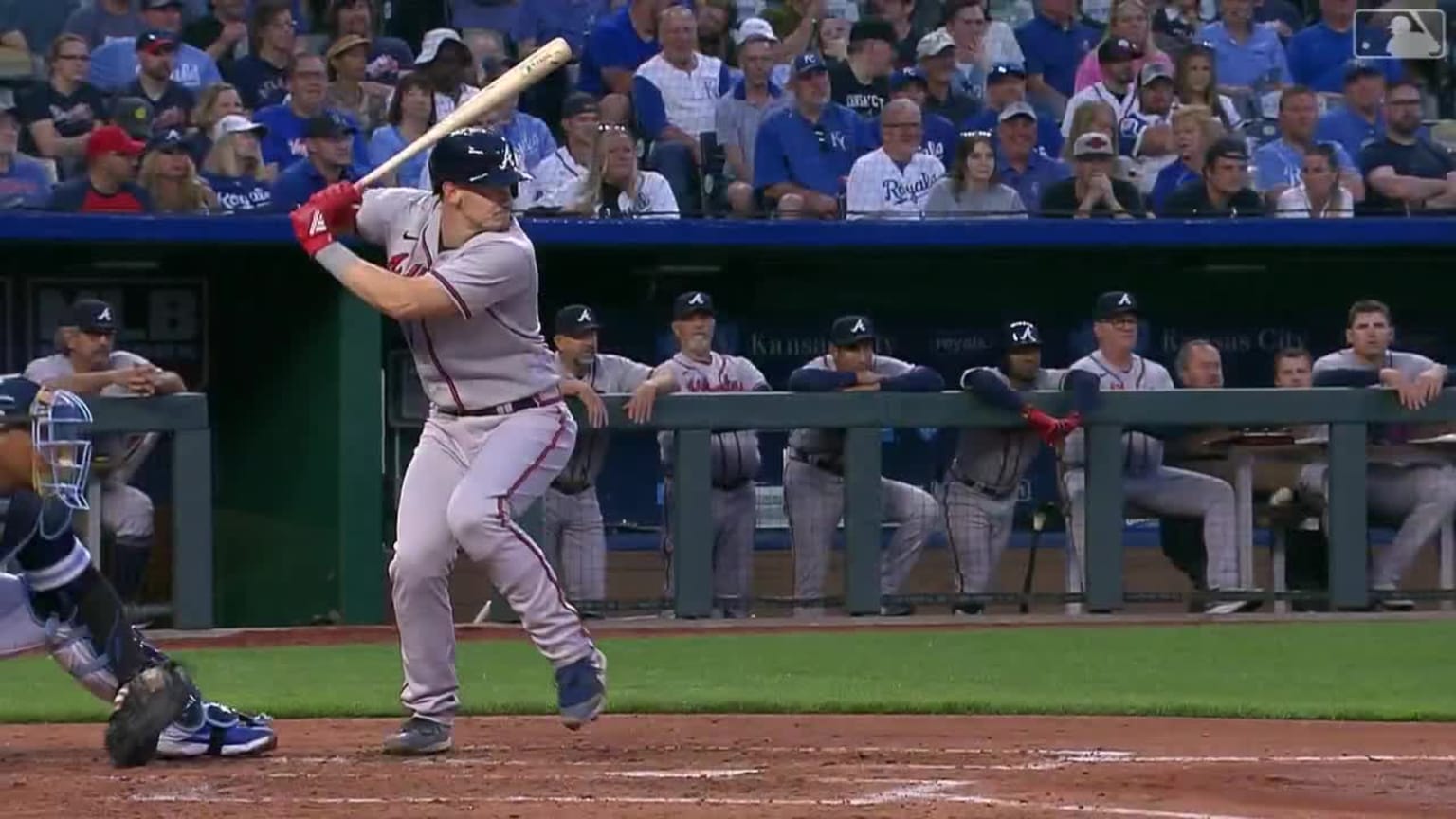 Sean Murphy doubles to left-center field | 04/14/2023 | Atlanta Braves