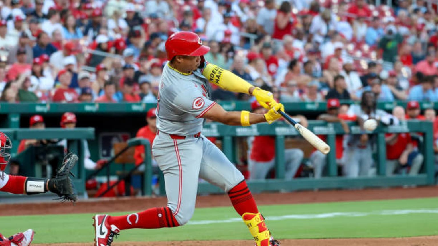 Noelvi Marte's three-hit game against the Cardinals | 06/27/2024 ...