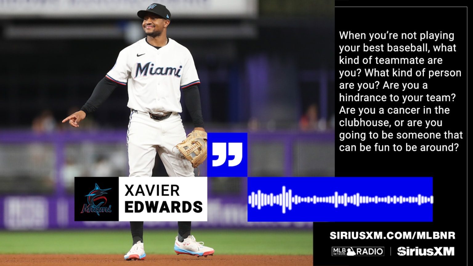 Xavier Edwards on professional career, more | 30/11/2025 | Los Marlins ...