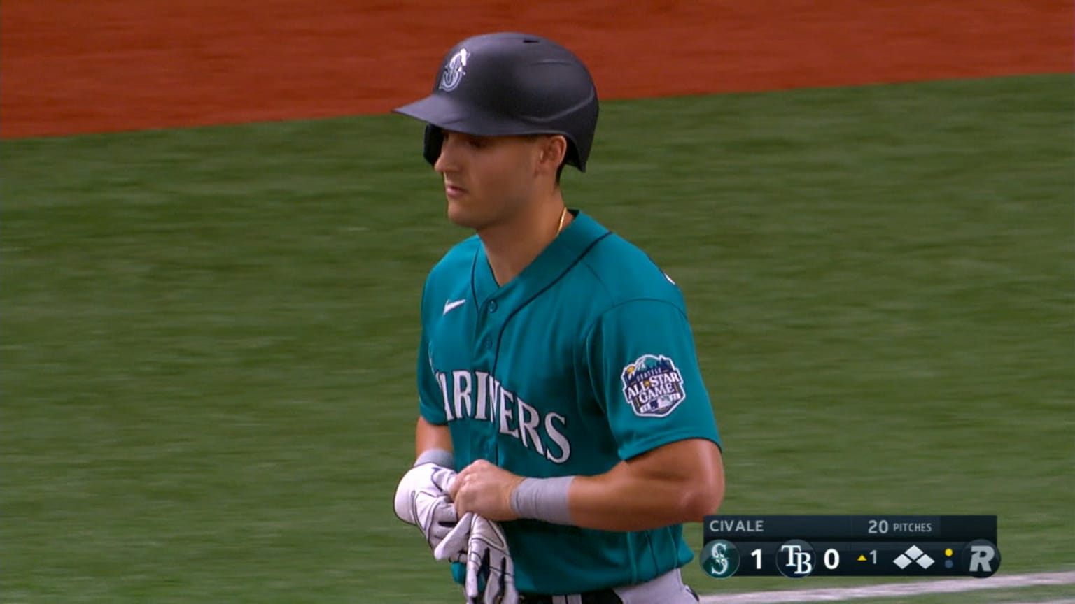 Dominic Canzone draws a bases-loaded walk in the 1st | 09/09/2023 ...