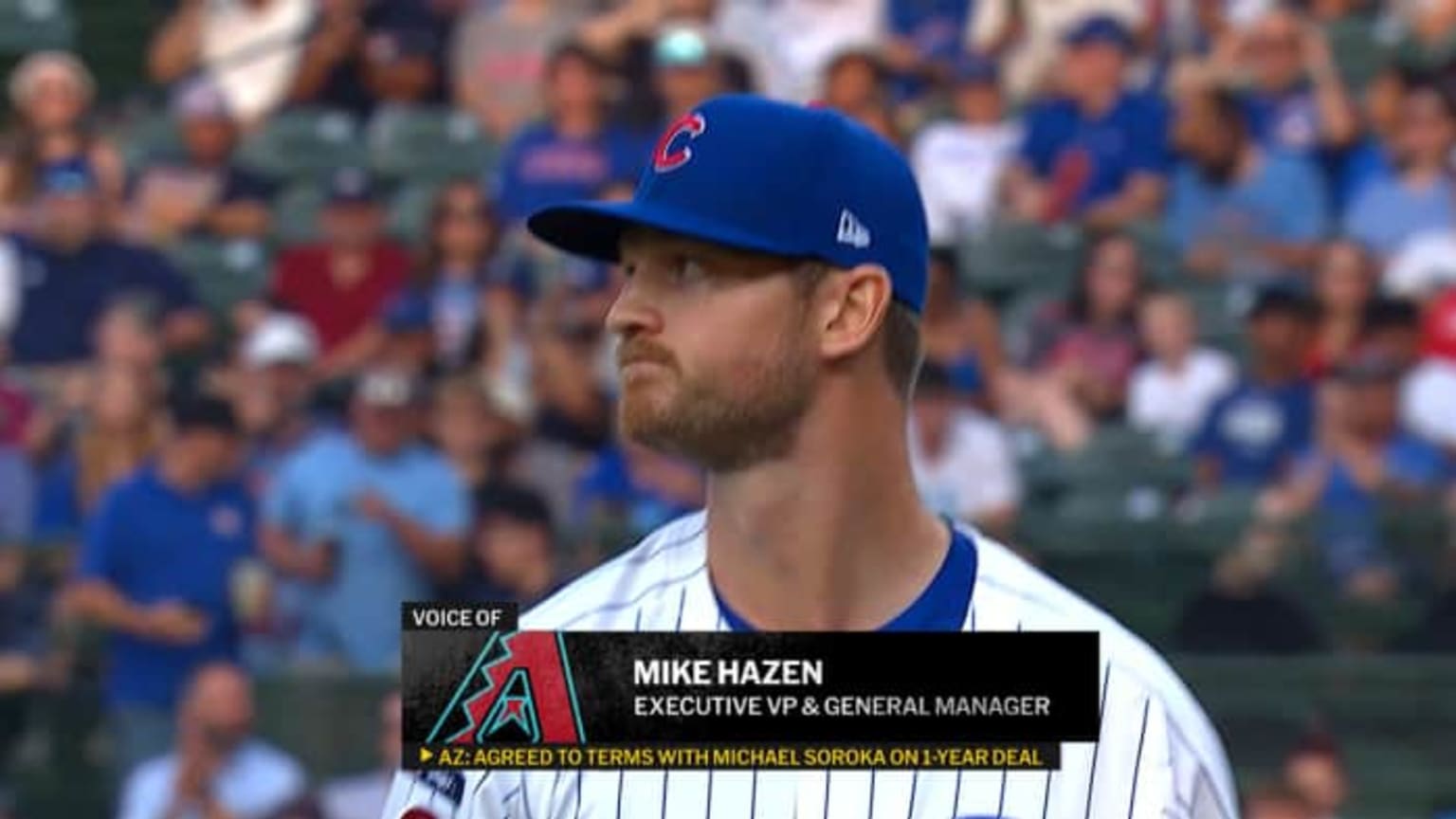 Mike Hazen discusses the signing of Michael Soroka | 12/12/2025 ...