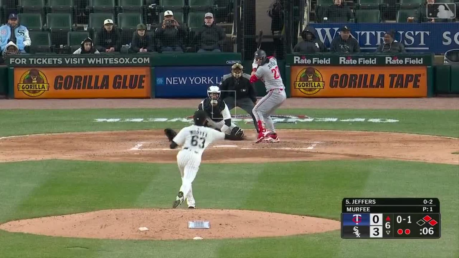 Ryan Jeffers remolca con sencillo | 01/04/2025 | Los Twins de Minnesota