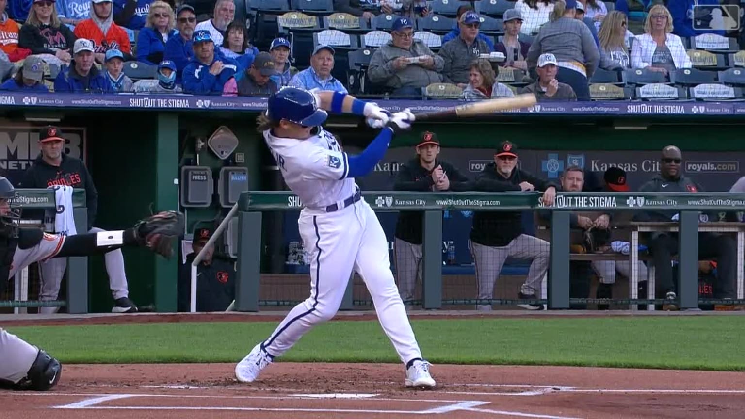 Bobby Witt Jr. homers to left-center in the 1st | 05/02/2023 | MLB.com