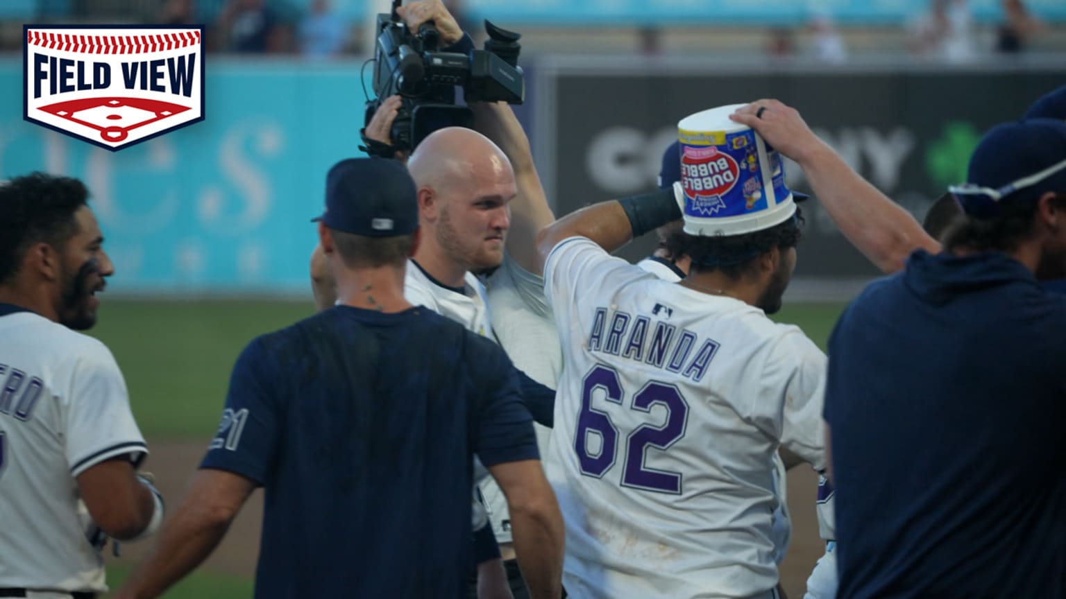 Field View: Jonathan Aranda's walk-off home run | 04/19/2025 | Tampa ...