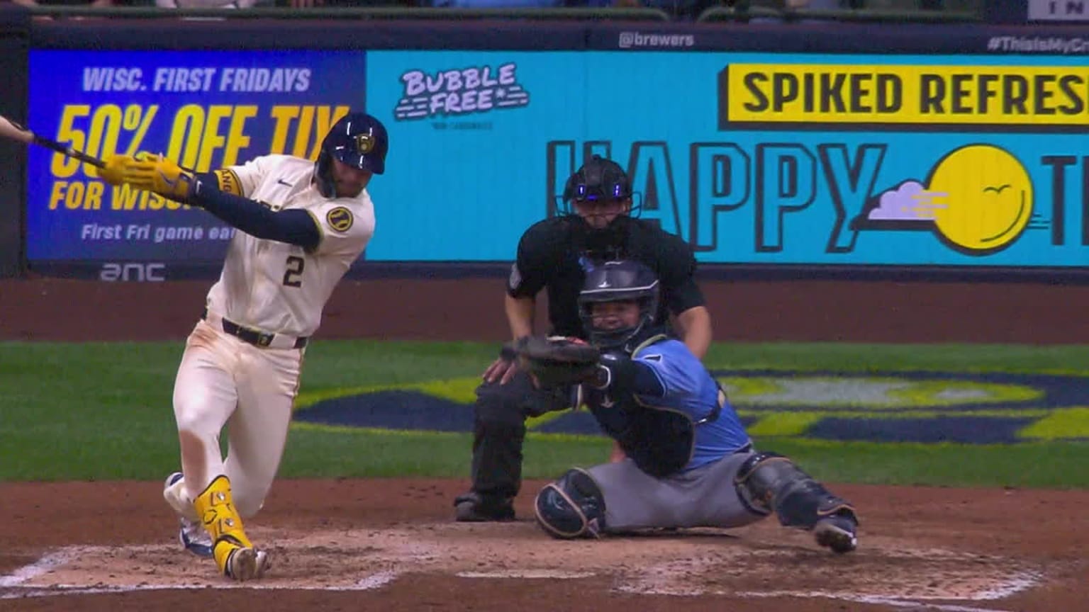 Brice Turang pega sencillo impulsor en la 2da entrada | 30/04/2024 ...