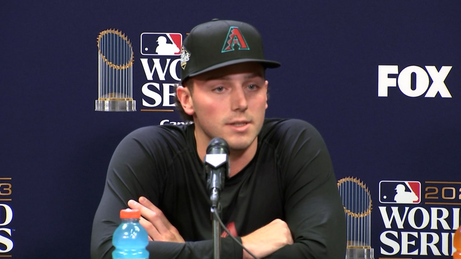 Brandon Pfaadt talks about starting Game 3 and more | 10/29/2023 ...