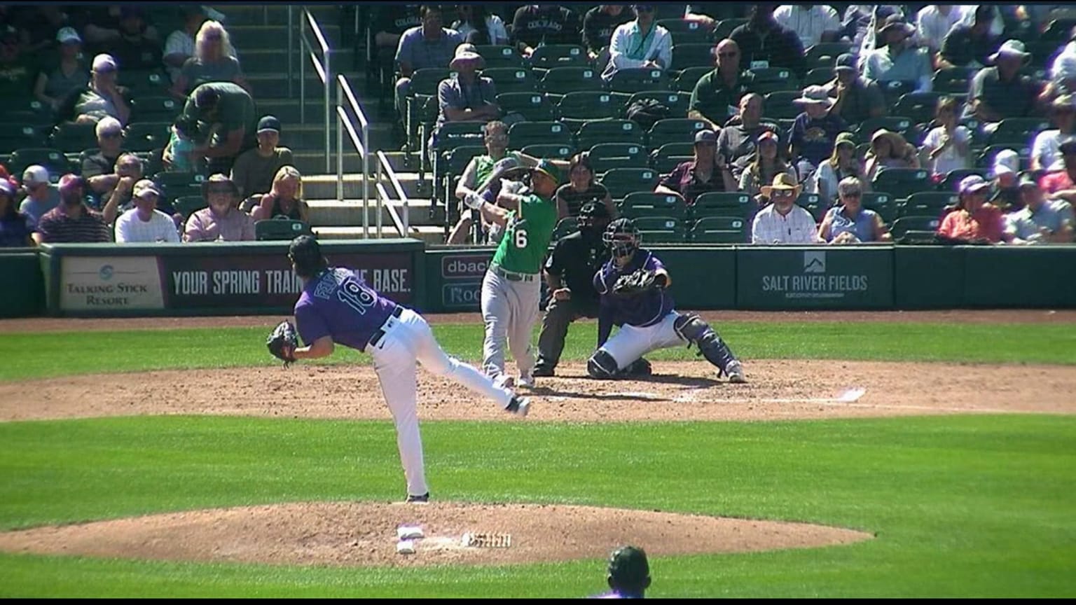 Jace Peterson drives a solo home run to right | 03/13/2023 | Athletics